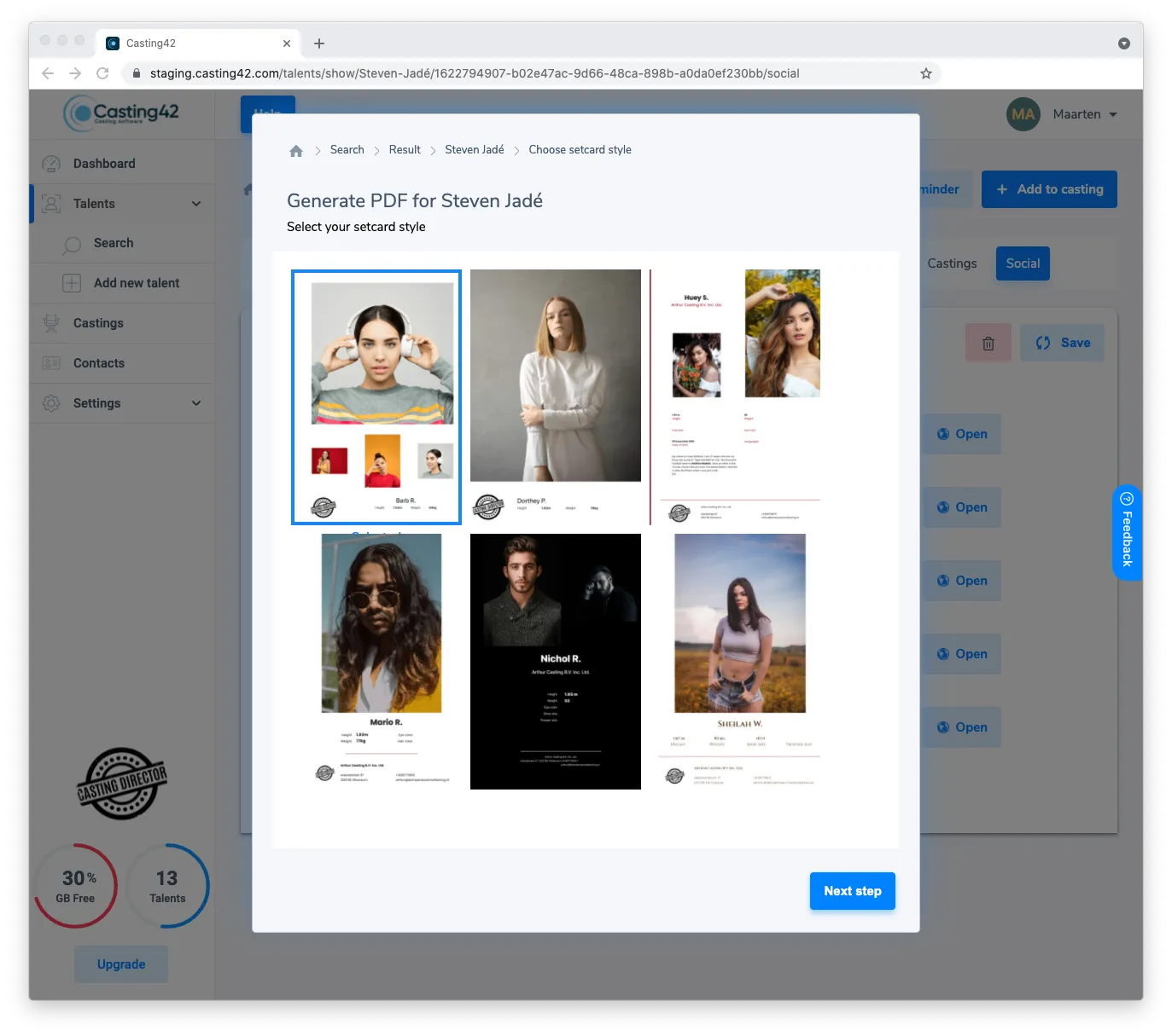 Our many features | Casting42