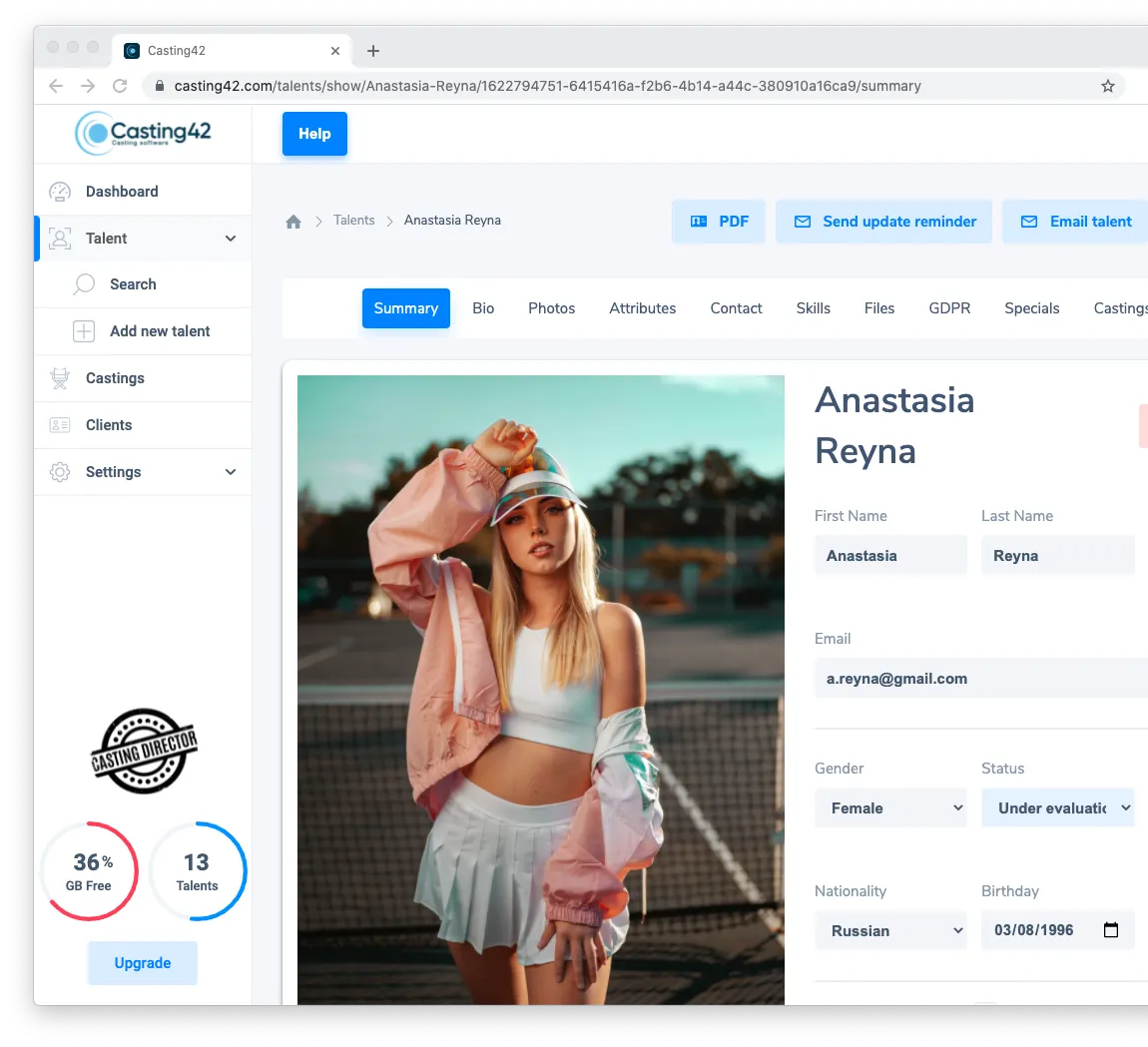 Casting Management Software | Casting42